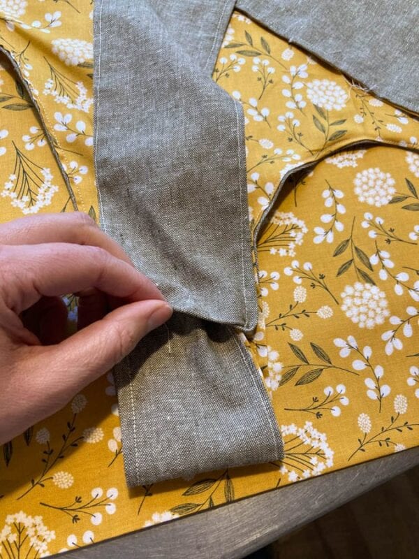 DIY Cross-Back Reversible Apron Pattern-Linen and Cotton - The Everyday ...