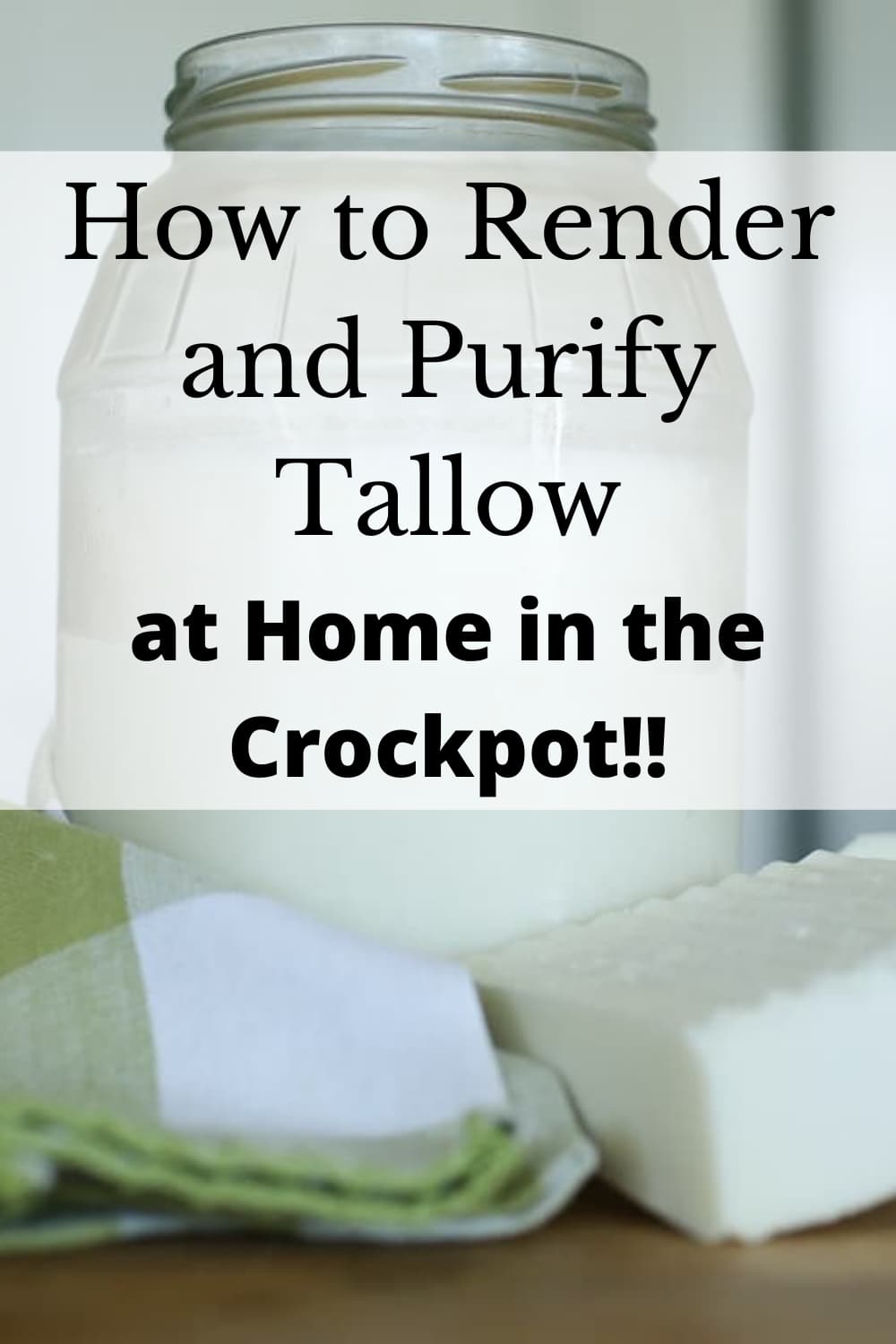 How to Render and Purify Tallow | For Cooking or Soapmaking - The ...
