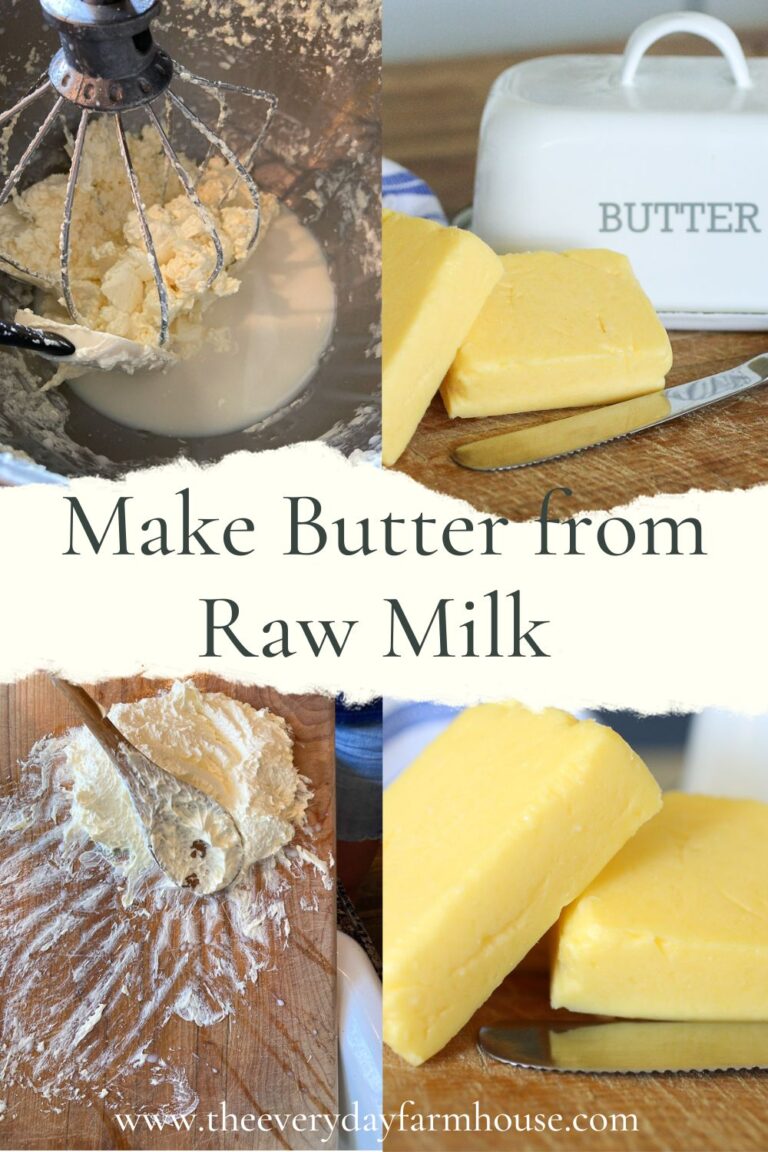 How to Make Butter from Raw Milk - The Everyday Farmhouse