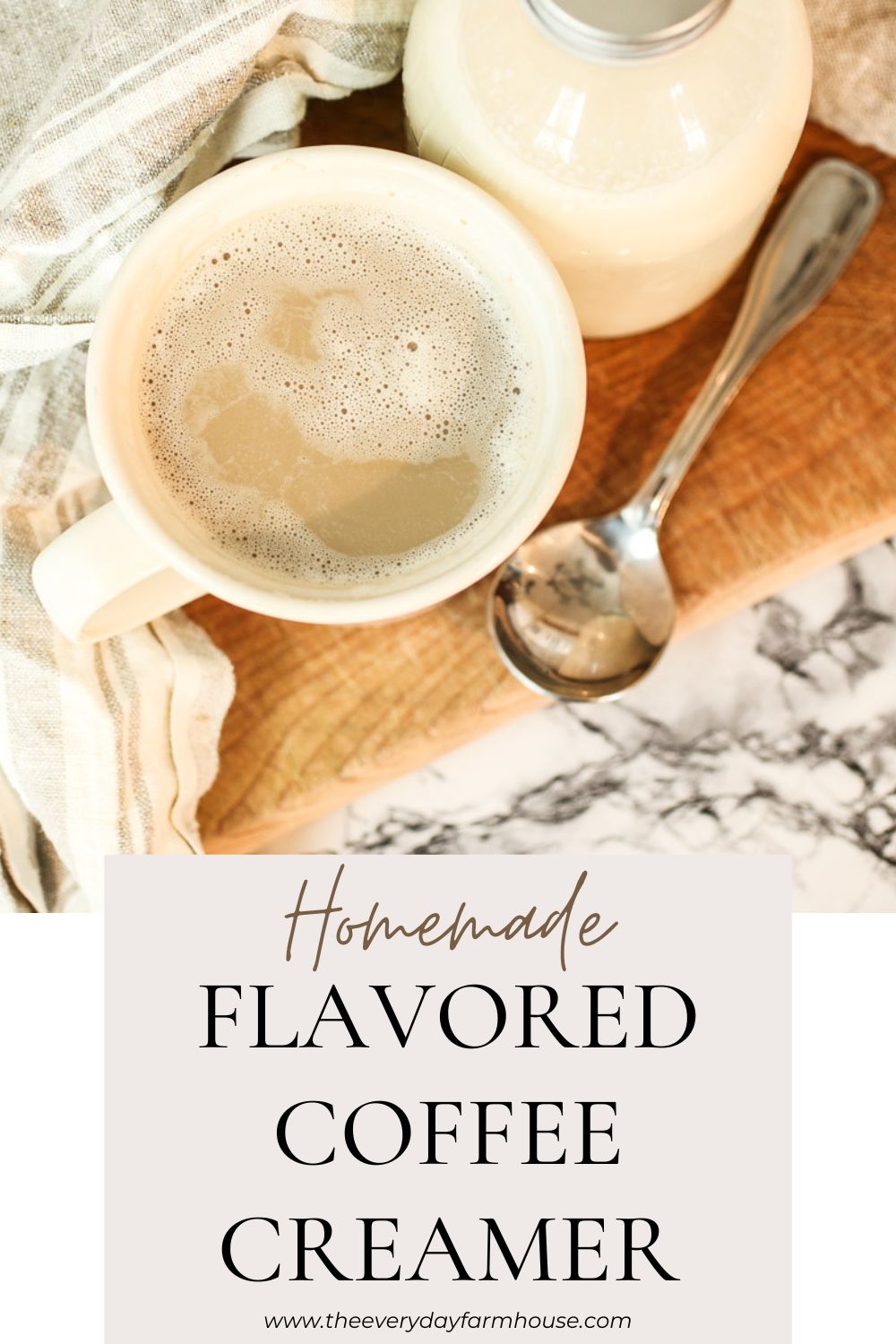 Homemade Coffee Creamer | Whole Ingredients Four Flavors - The Everyday ...