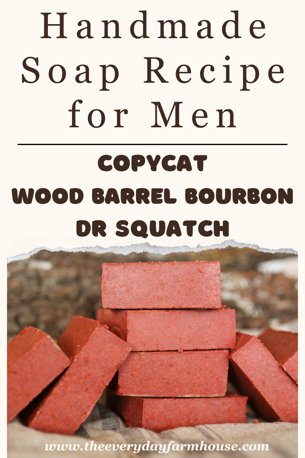 Men's Handmade Soap Recipe | Dr. Squatch Copycat Wood Barrel Bourbon ...
