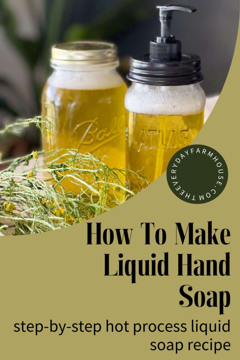 How To Make Liquid Soap | Basic Liquid Hand Soap Recipe - The Everyday ...