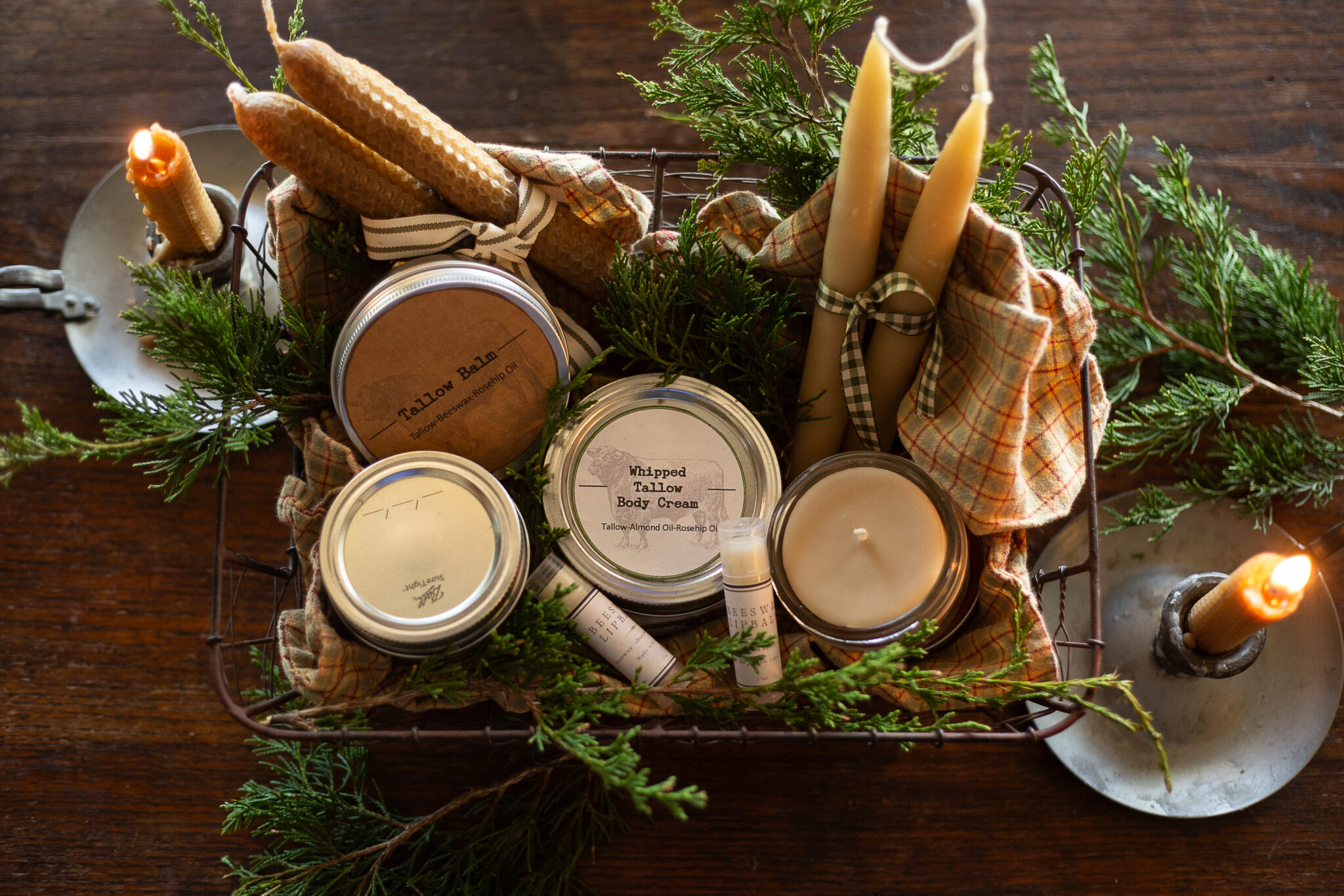 DIY Gift Basket Ideas-Tallow, Beeswax and Lard - The Everyday Farmhouse