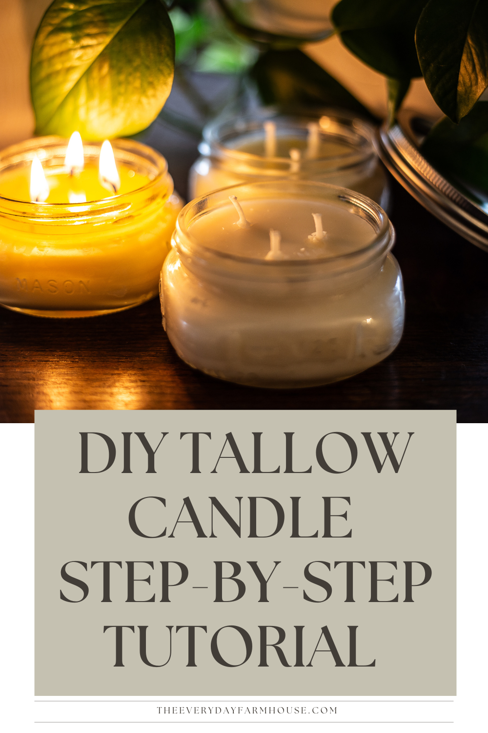 How to Make Tallow Candles: A Simple DIY - The Everyday Farmhouse